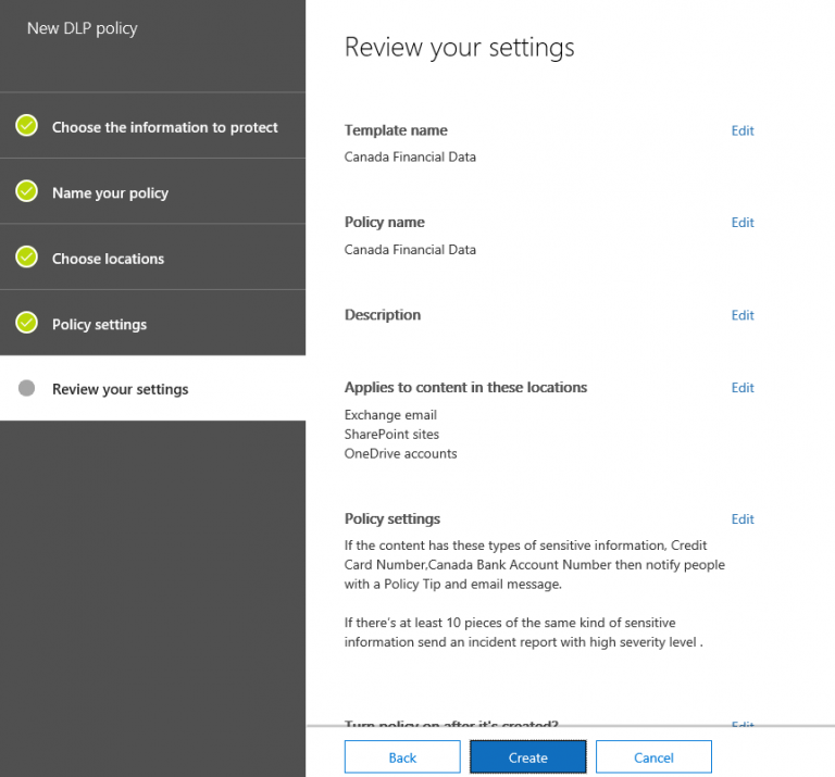 Configure Office 365 Data Loss Prevention (DLP) for SharePoint Online ...