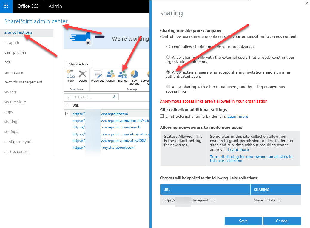 A Mail-enabled security group must be used to allow the "Let only users ...